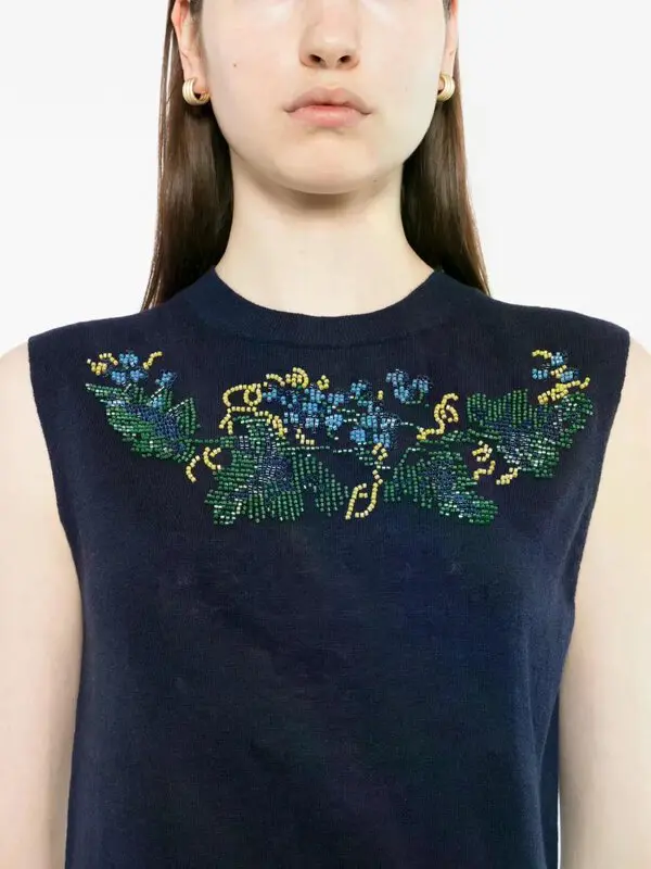 AO YES Beaded Knit Vest