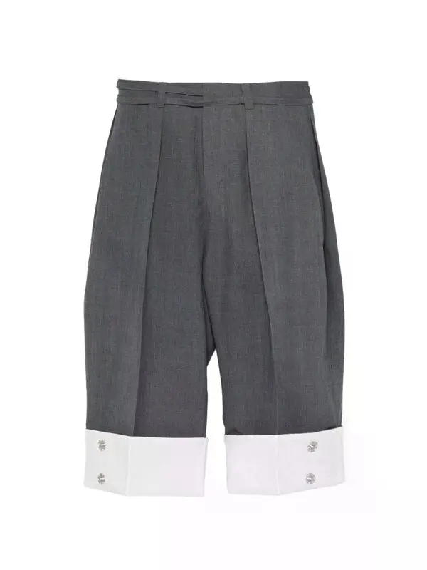 AO YES Pleated Cropped Trousers