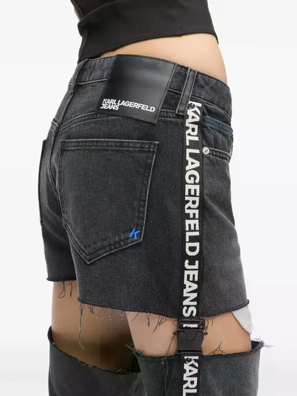 Karl Lagerfeld Cut-out Detailed Jeans