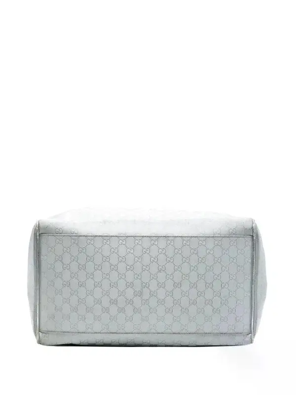 Gucci Gg Canvas Web Travel Bag - Grey