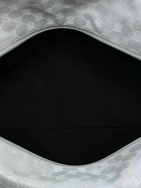 Gucci Gg Canvas Web Travel Bag - Grey