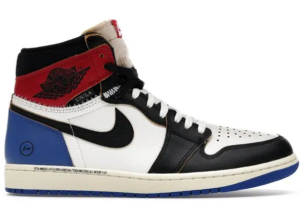 JORDAN 1 Retro High Og Sp Fragment X Union La - Black/white/varsity Red
