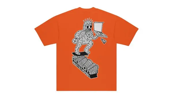 VIRGIL ABLOH Cactus Jack X Arch Cactus Skate Tee Shirt - Orange