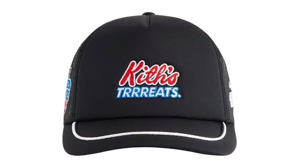 Kith Treats Kellogg’s Frosted Flakes Cereal Tony The Tiger Nolan Trucker Hat - Black Beauty