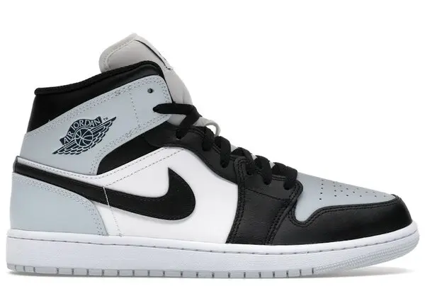 JORDAN 1 Mid Squadron Blue Sneakers - Black/aura/white