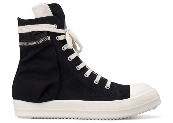 Rick Owens Temple Cargo Sneaks - Black/milk