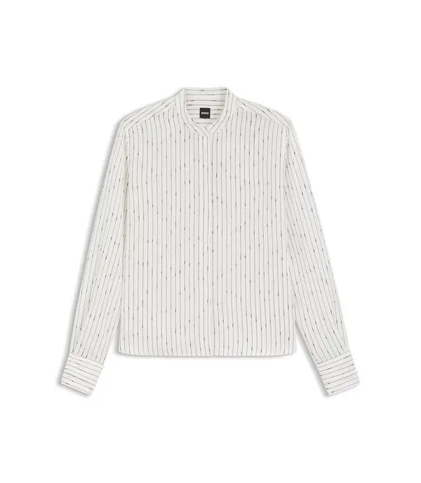 BOSS Striped Regular-fit Blouse