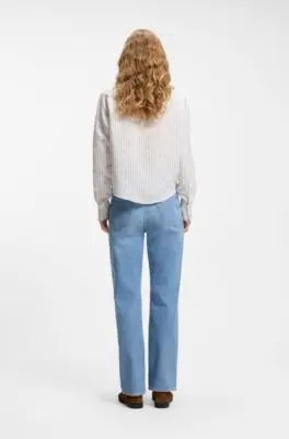 BOSS Striped Regular-fit Blouse