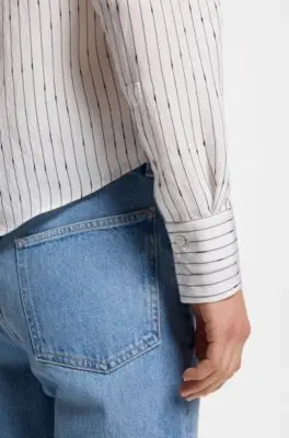 BOSS Striped Regular-fit Blouse