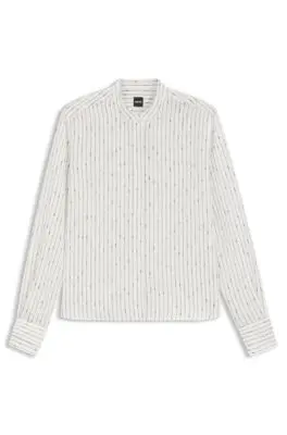 BOSS Striped Regular-fit Blouse