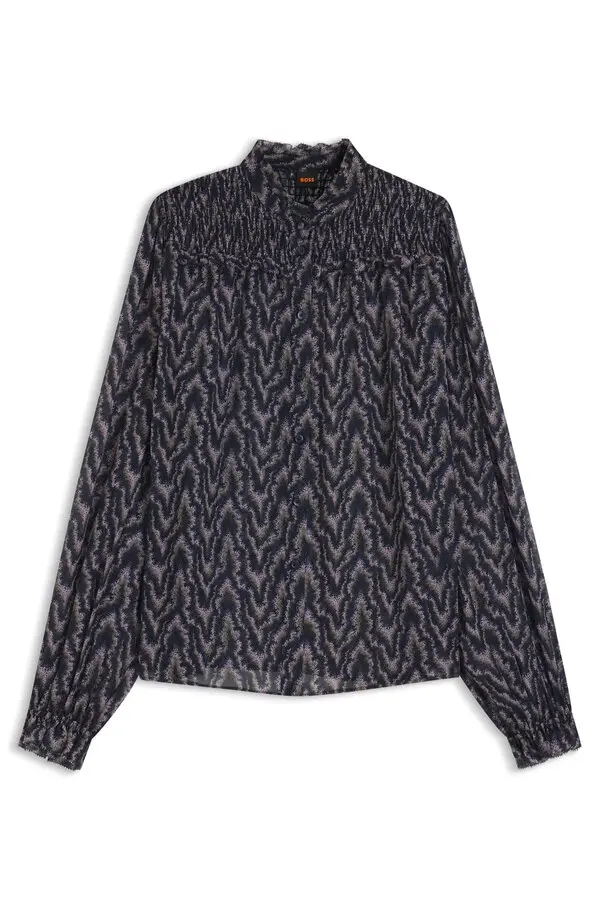 BOSS Regular-fit Printed Blouse