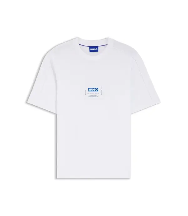 Hugo Cotton-jersey T-shirt With Workwear Logo Label