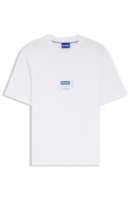 Hugo Cotton-jersey T-shirt With Workwear Logo Label