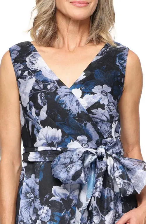 Alex Evenings Floral Print Sleeveless Maxi Dress