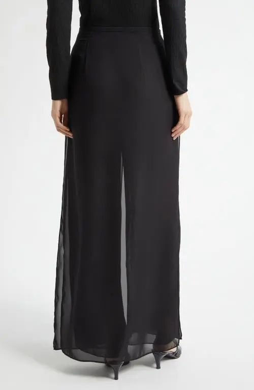 Emporio Armani Georgette Paneled Pants
