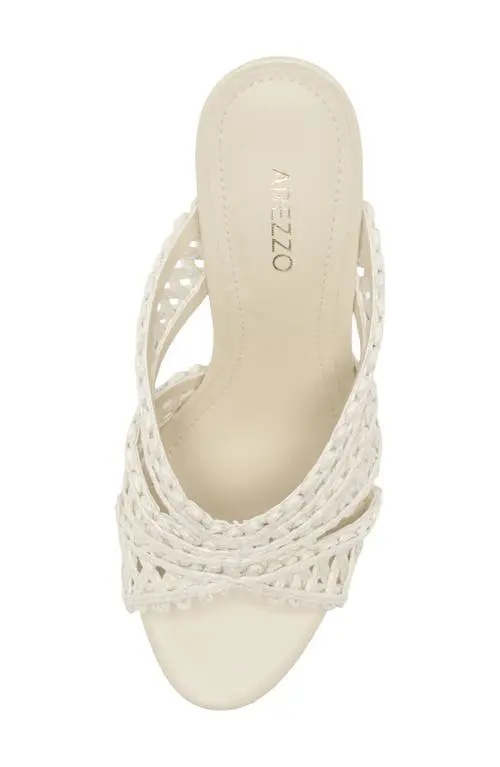 AREZZO Ciara Block Heel Sandal - Off White