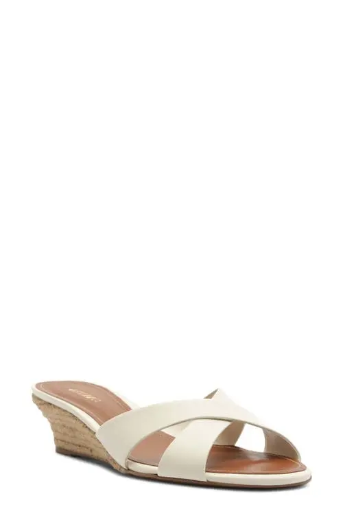 AREZZO Ava Wedge Sandal - Crema White