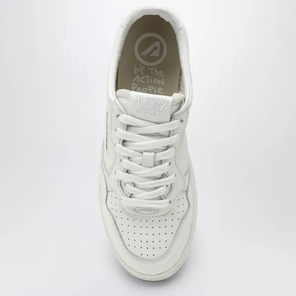 AUTRY Medalist Low Goatskin Leather Sneakers - White
