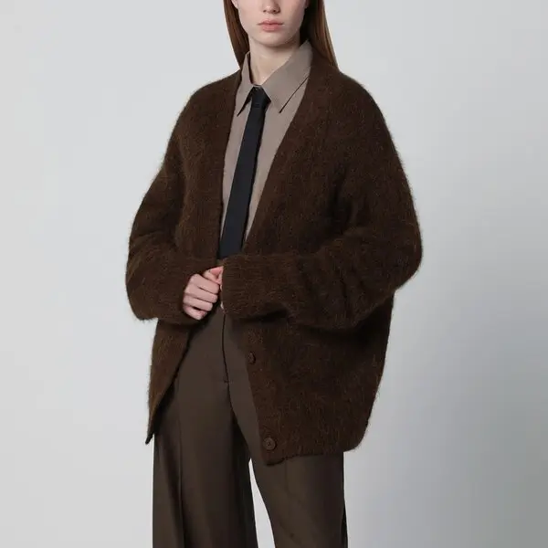 THE FRANKIE SHOP Oversized Elland Cardigan - Green