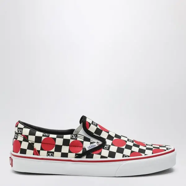 VALENTINO GARAVANI X VANS Vlogo Checkerboard Print Slip-on Sneakers - Multicolor