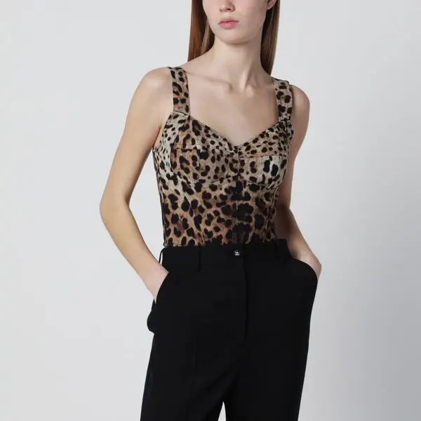Dolce & Gabbana Leopard Bustier