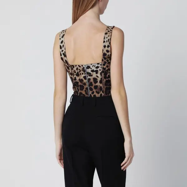 Dolce & Gabbana Leopard Bustier