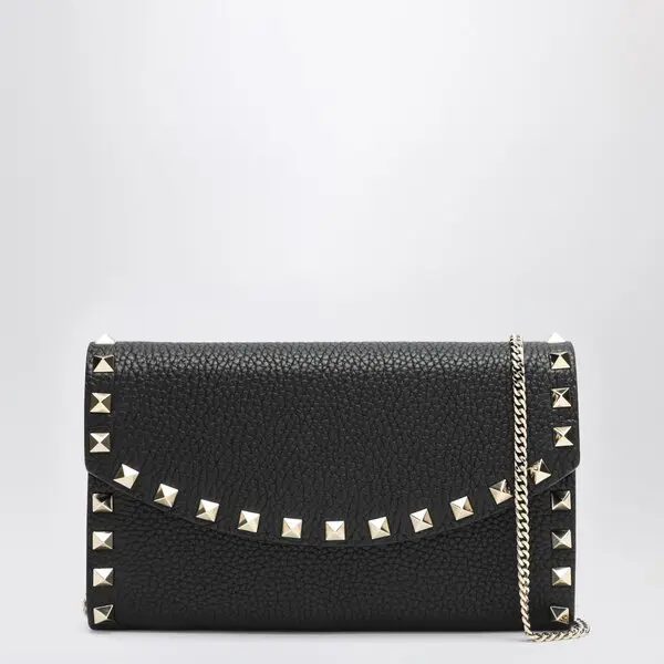 Valentino Garavani Rockstud Crossbody Wallet - Black