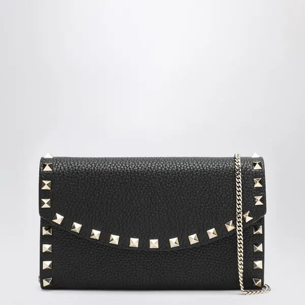 Valentino Garavani Rockstud Crossbody Wallet - Black