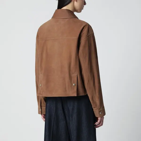 HALFBOY Short Suede Leather Jacket