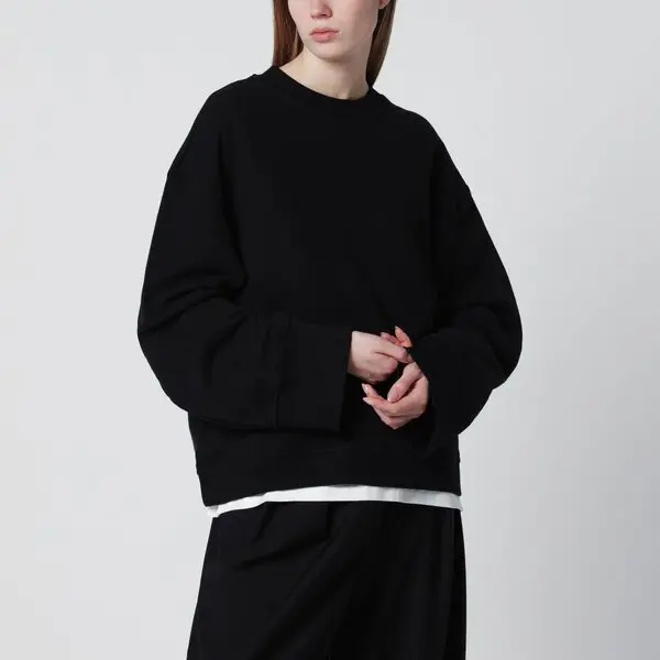 THE FRANKIE SHOP Talia Cotton-blend Sweatshirt - Black