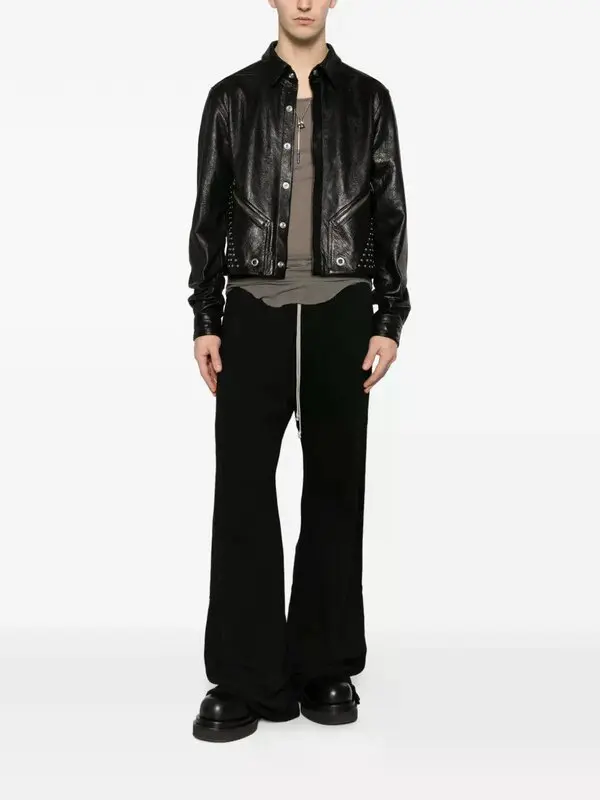 Rick Owens Alice Tour Stud-embellished Leather Jacket