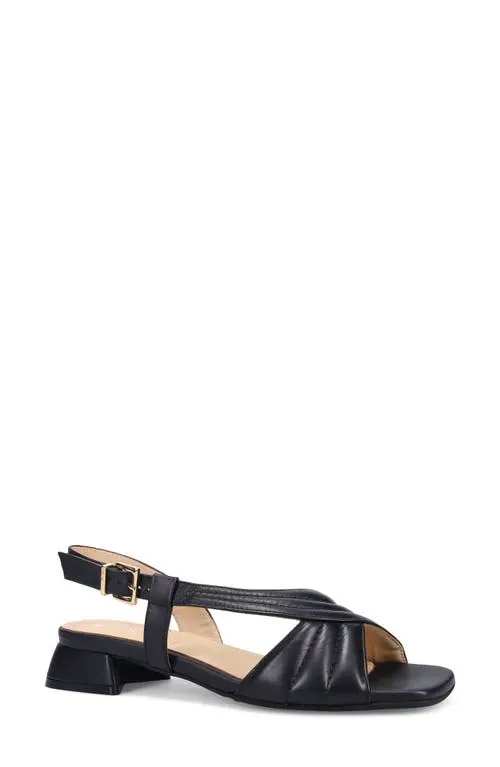 Ron White Blair Slingback Leather Sandal - Onyx