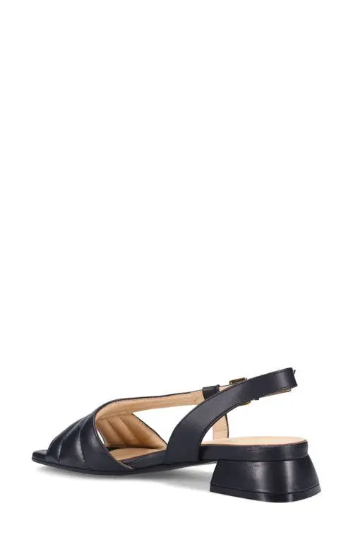 Ron White Blair Slingback Leather Sandal - Onyx