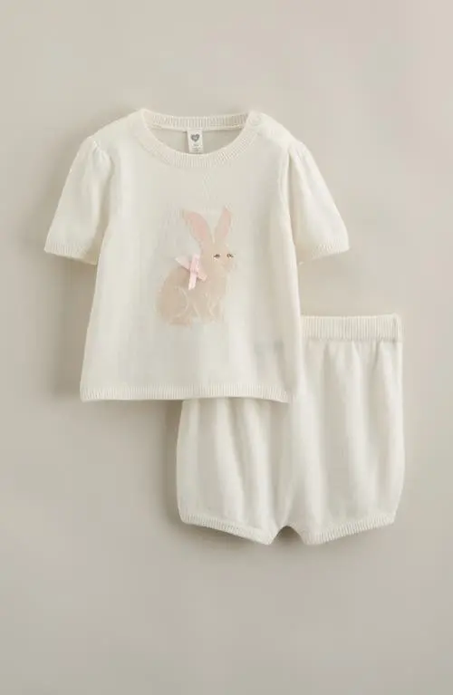 Nordstrom Sweater And Shorts Set - Ivory Egret Bunny