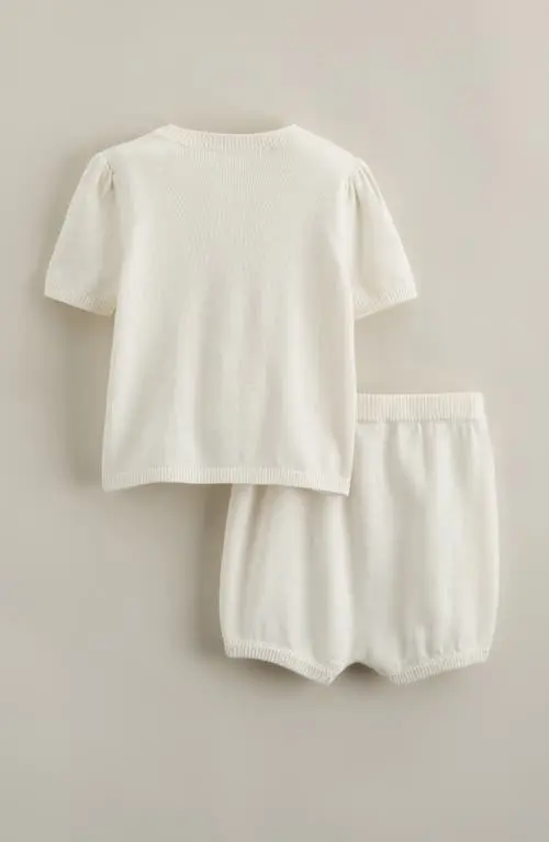 Nordstrom Sweater And Shorts Set - Ivory Egret Bunny