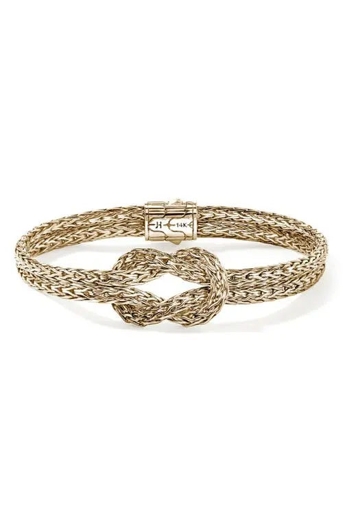 John Hardy Love Knot 14k Bracelet - Gold