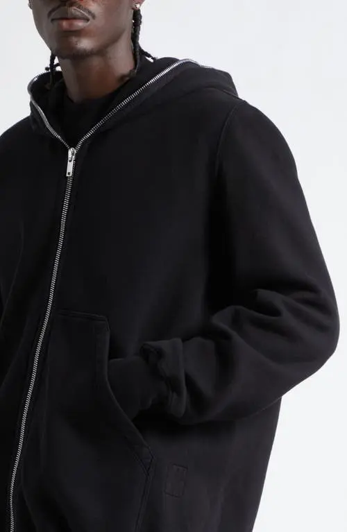Rick Owens Jumbo Gimp Zip Up Hoodie