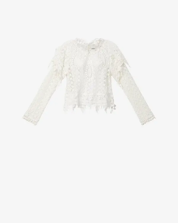 Isabel Marant Hyliana Guipure Lace Top