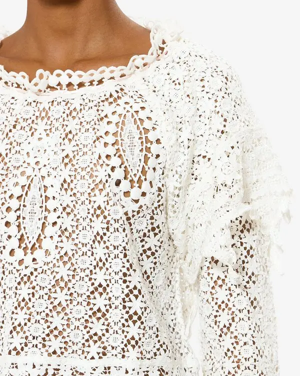 Isabel Marant Hyliana Guipure Lace Top