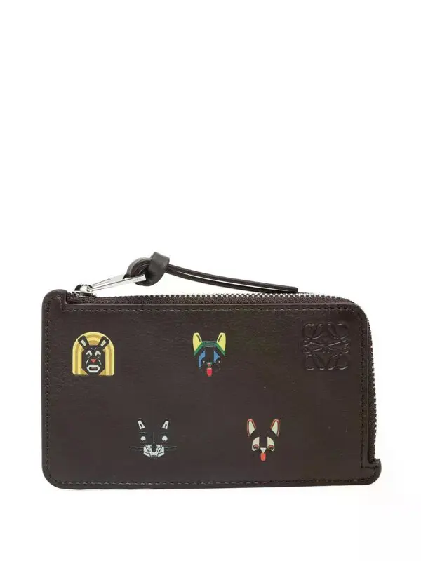 Loewe X Louis Wain Cat Cardholder - Brown