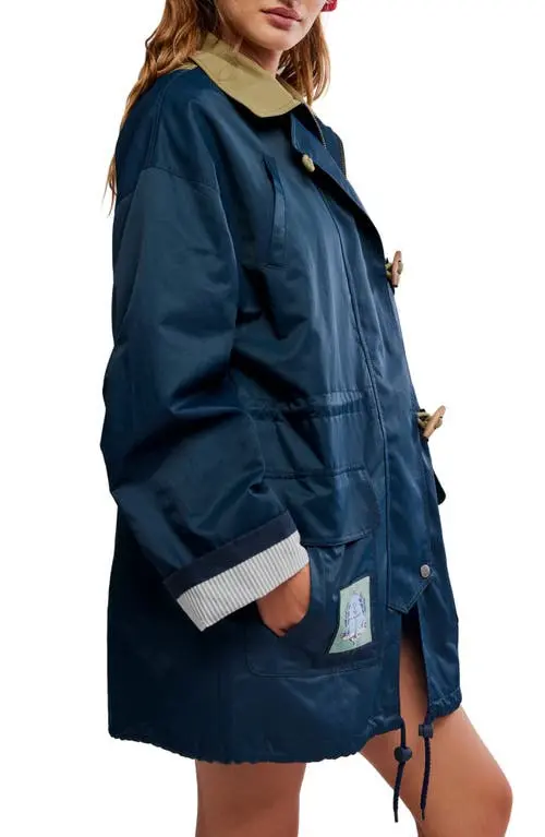 Free People Cotton & Nylon Captain's Jacket
