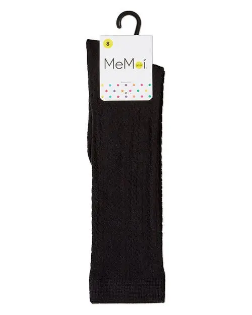 MEMOI Diamond Patterned Knee High Socks