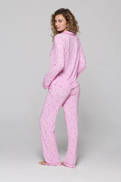 CRICKLE DAISY Sweetheart Long Pajama Set