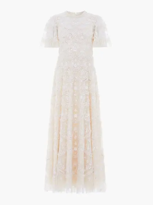 NEEDLE & THREAD Lily Bloom Embroidered Maxi Dress
