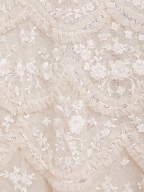 NEEDLE & THREAD Lily Bloom Embroidered Maxi Dress