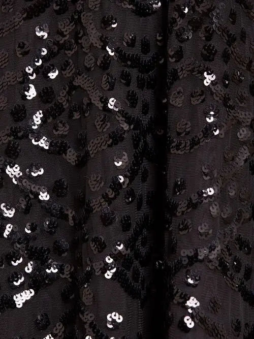 NEEDLE & THREAD Deco Dot Ankle Gown - Graphite