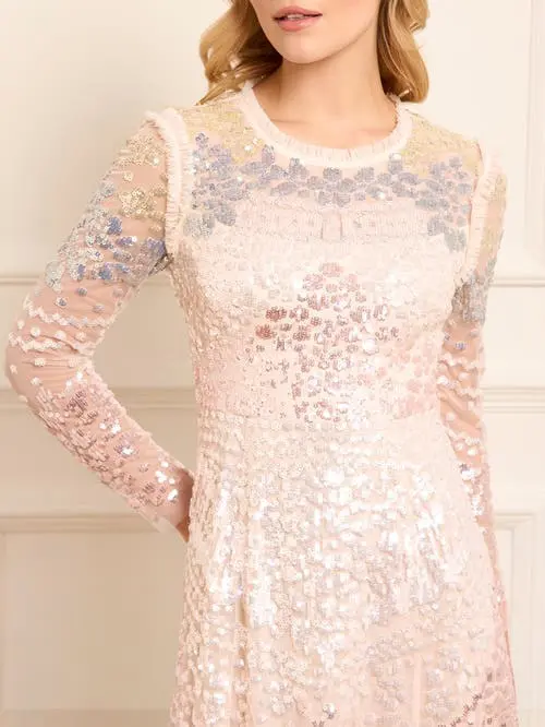NEEDLE & THREAD Angeline Sequin Gown
