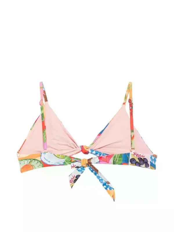 Farm Rio Graphic-print Bikini Top