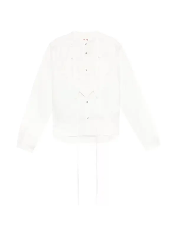 AO YES Shirt With Detachable Panel - White