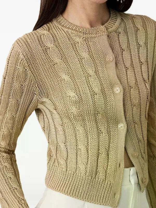 Ralph Lauren Cable-knit Cropped Cardigan - Neutrals
